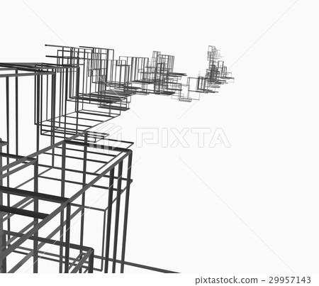 Abstract wire frame - Stock Illustration [29957143] - PIXTA