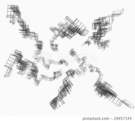 Abstract wire frame - Stock Illustration [29957145] - PIXTA