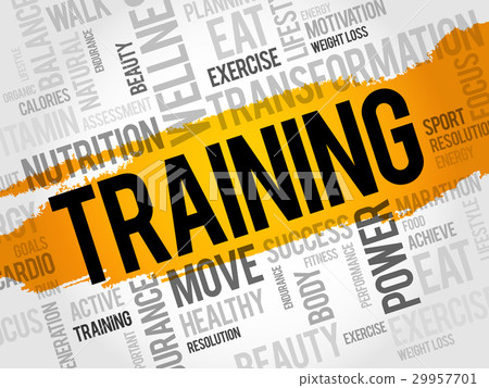 TRAINING word cloud background - Stock Illustration [29957701] - PIXTA