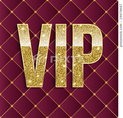 VIP golden letters with glitter on abstract - Stock Illustration ...