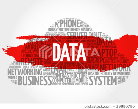 Data word cloud collage - Stock Illustration [29990790] - PIXTA
