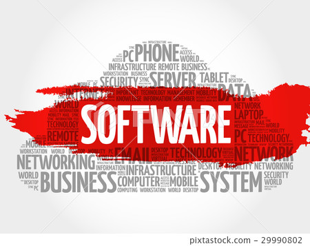 Software word cloud collage - Stock Illustration [29990802] - PIXTA