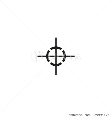 Center of gravity symbol on white background - Stock Illustration ...