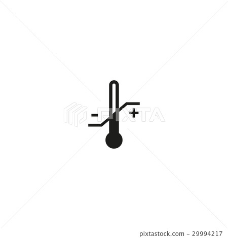 Temperature limitation symbol on white background - Stock Illustration ...