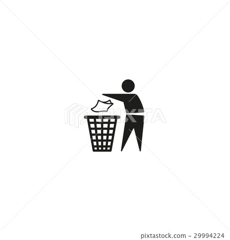 Tidy man symbol on white background - Stock Illustration [29994224] - PIXTA