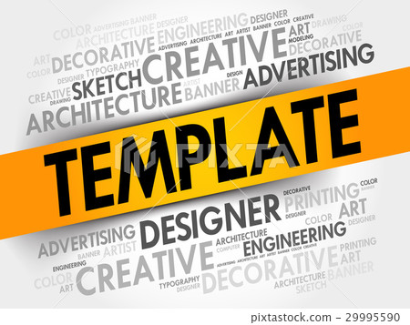 TEMPLATE word cloud - Stock Illustration [29995590] - PIXTA