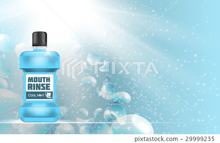 Mouth Rinse Design Cosmetics Product Template fo - Stock Illustration ...
