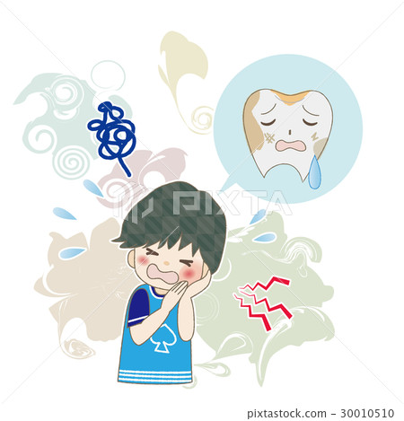 Tooth brushing boys Crying face - Stock Illustration [30010510] - PIXTA