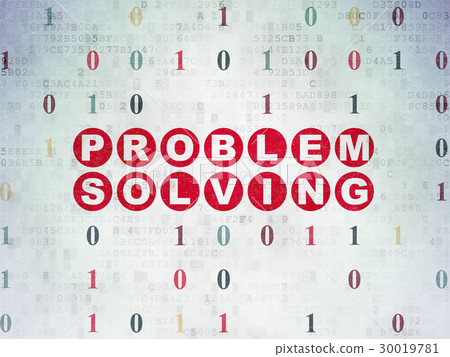 Business concept: Problem Solving on Digital Data - Stock Illustration ...