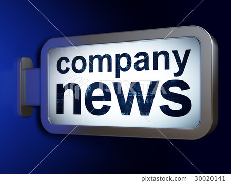 News concept: Company News on billboard background - Stock Illustration ...
