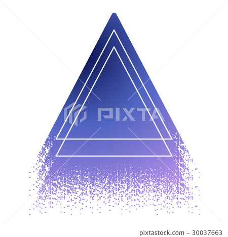 Graphic triangular shape - Stock Illustration [30037663] - PIXTA