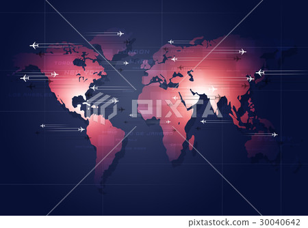Global Aviation Business Background - Stock Illustration [30040642] - PIXTA