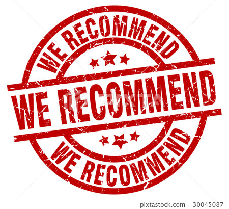 we recommend round red grunge stamp - Stock Illustration [30045087] - PIXTA