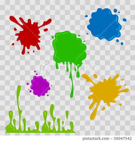 Paint drop abstract illustration. Multicolor - Stock Illustration ...