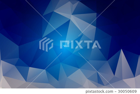 Blue low poly background - Stock Illustration [30050609] - PIXTA