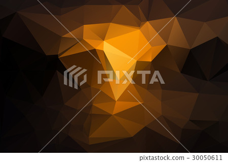 Golden glow low poly background - Stock Illustration [30050611] - PIXTA