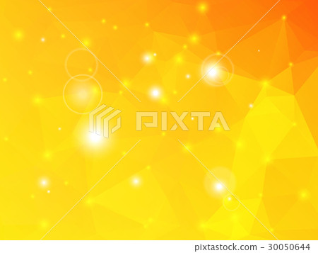 Golden yellow geometric background with lights - Stock Illustration ...