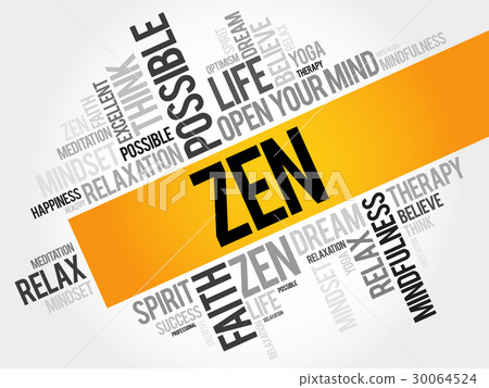 Zen word cloud - Stock Illustration [30064524] - PIXTA