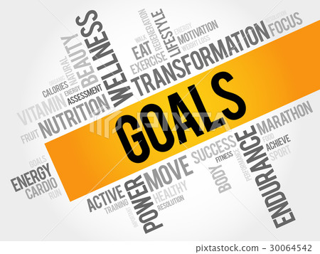 GOALS word cloud collage-插圖素材 [30064542] - PIXTA圖庫