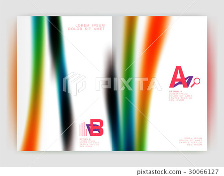 Blurred wave line. Business annual report abstract - Stock Illustration ...