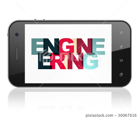 Constructing concept: Smartphone with Engineering - Stock Illustration ...