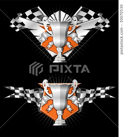 Racing emblem templates - winner's cup - Stock Illustration [30070530 ...