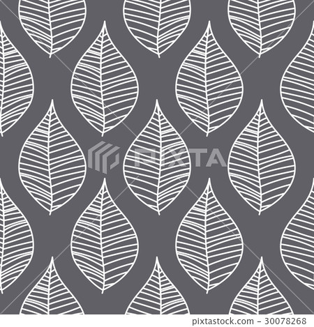 Abstract leaves seamless vector pattern. - Stock Illustration [30078268 ...