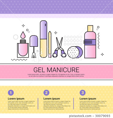 Gel Manicure Cosmetology Infographics Salon - Stock Illustration ...