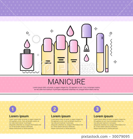 Gel Manicure Cosmetology Infographics Salon - Stock Illustration ...
