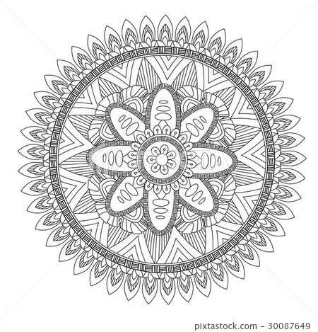Flower Mandala vector illustration - Stock Illustration [30087649] - PIXTA