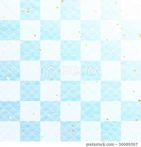 Water wave pattern checkered background - Stock Illustration [30089307 ...