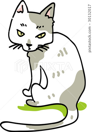 Stray cat - Stock Illustration [30132017] - PIXTA