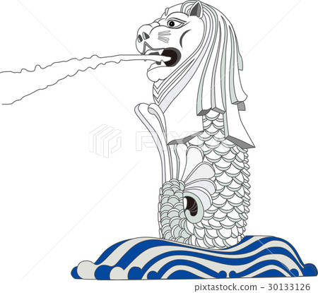 Simple Merlion Drawing