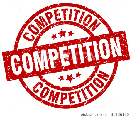 competition round red grunge stamp - Stock Illustration [30136310] - PIXTA