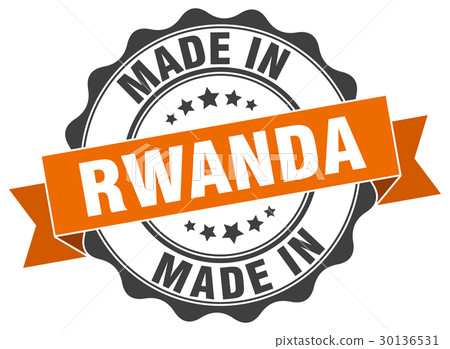 made in Rwanda round seal - Stock Illustration [30136531] - PIXTA