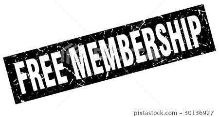square grunge black free membership stamp - Stock Illustration ...