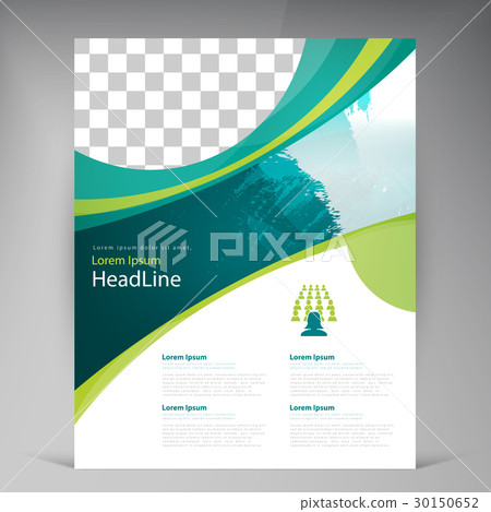 Vector abstract template design flyer, cover with - Stock Illustration ...