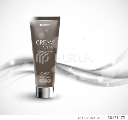 Skin moisturizer cosmetic design template - Stock Illustration ...