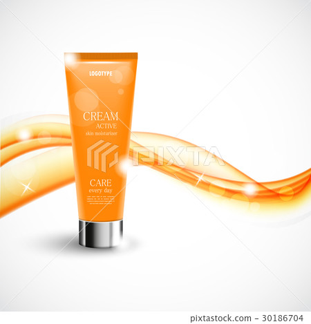 Skin moisturizer cosmetic design template - Stock Illustration ...