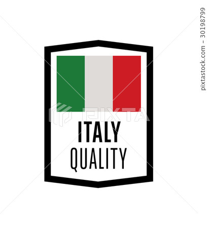 Italy quality isolated vector label for products - Stock Illustration ...