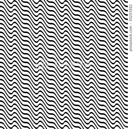 Black and white ripple stripe seamless pattern - Stock Illustration ...