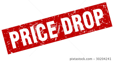 square grunge red price drop stamp - Stock Illustration [30204241] - PIXTA