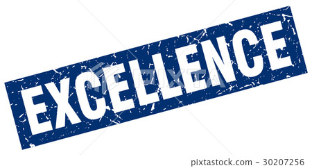 square grunge blue excellence stamp-插圖素材 [30207256] - PIXTA圖庫