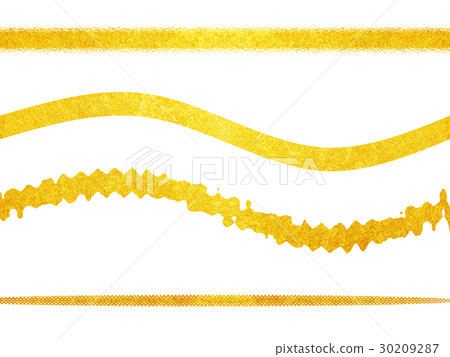 Gold line material - Stock Illustration [30209287] - PIXTA
