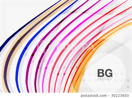 Vector color stripes, wave lines modern geometric - Stock Illustration ...