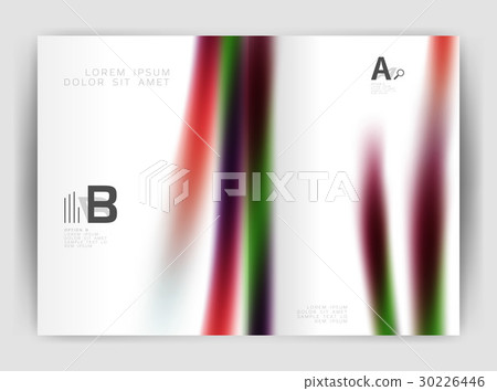 Blurred wave line. Business annual report abstract - Stock Illustration ...