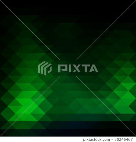 Glowing neon green rows of triangles background - Stock Illustration ...