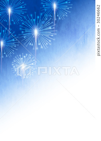 Fireworks hot summer landscape background - Stock Illustration ...
