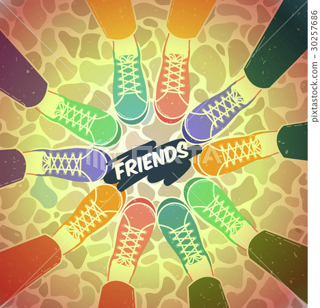 friendship pairs of shoes - Stock Illustration [30257686] - PIXTA
