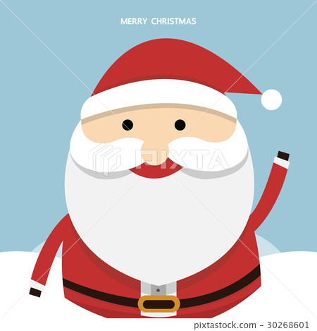 Santa claus on blue background. Vector - Stock Illustration [30268601 ...